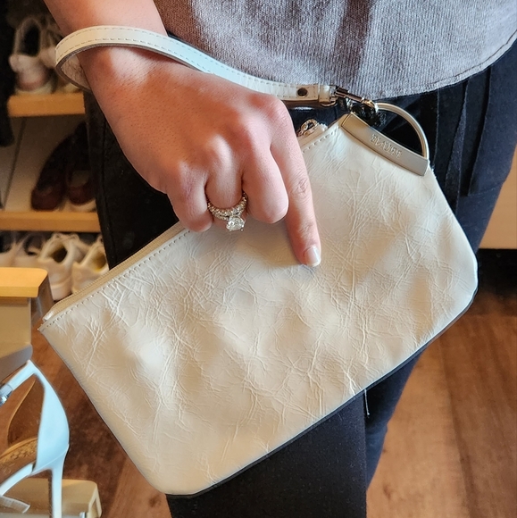 Prune | Bags | Prne White Wristlet Argentinean Leather Handbag | Poshmark